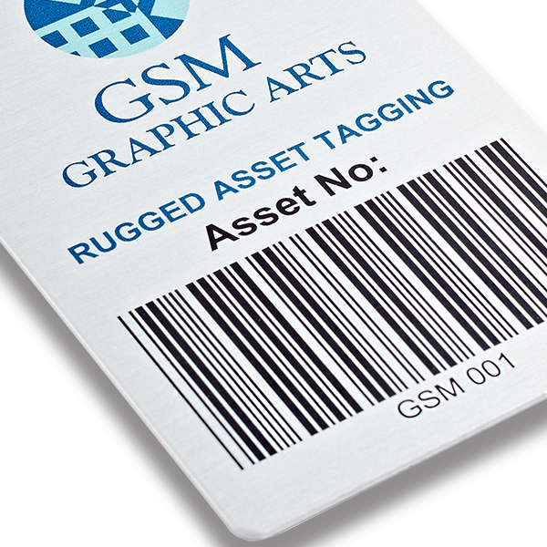 Anodised Aluminium & Metal Barcodes Digitally Printed